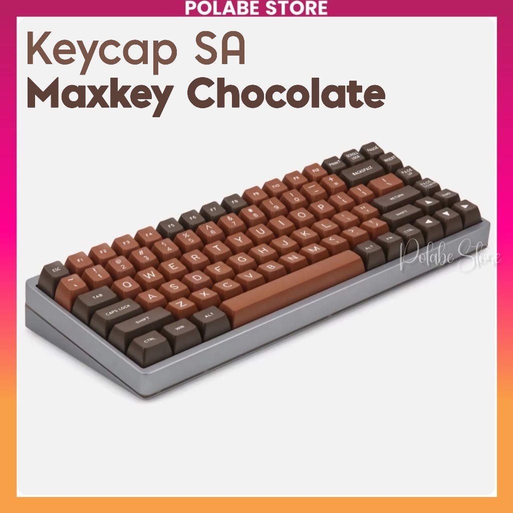 Keycap Maxkey Chocolate SA profile Keycap SA ABS bàn phím cơ Polabe ...