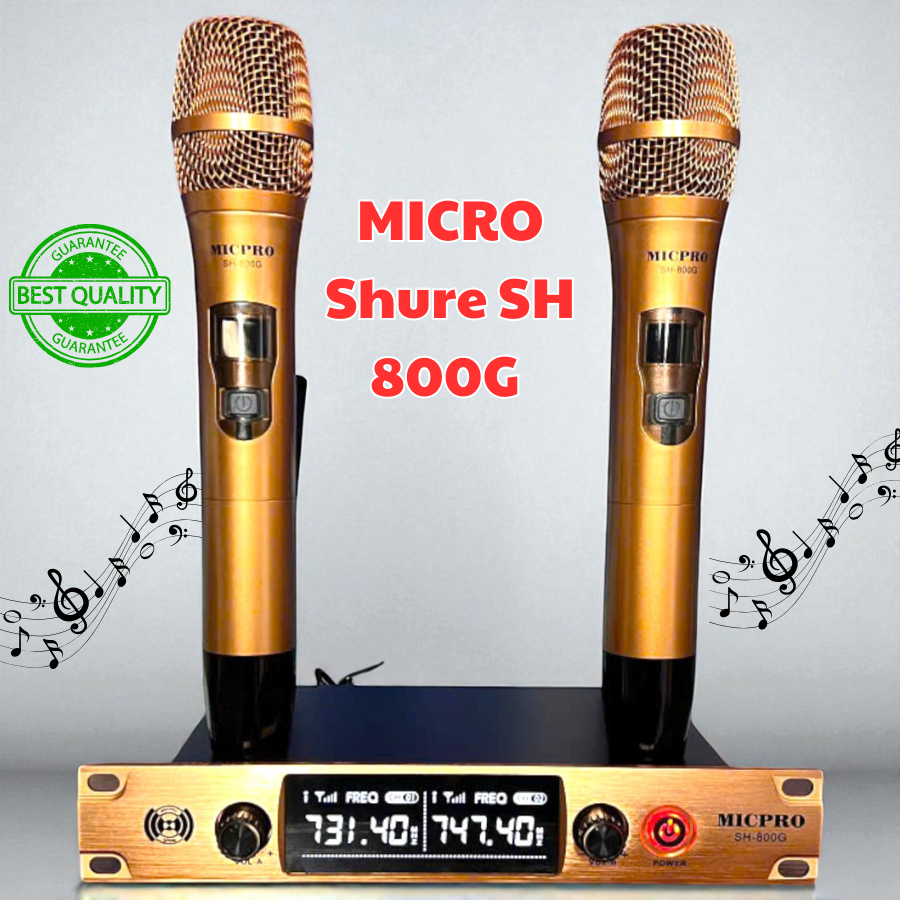 MICRO KHÔNG DÂY SHURE SH 800G - KARAOKE GIA ĐÌNH - HÀNG NHẬP KHẨU CAO ...