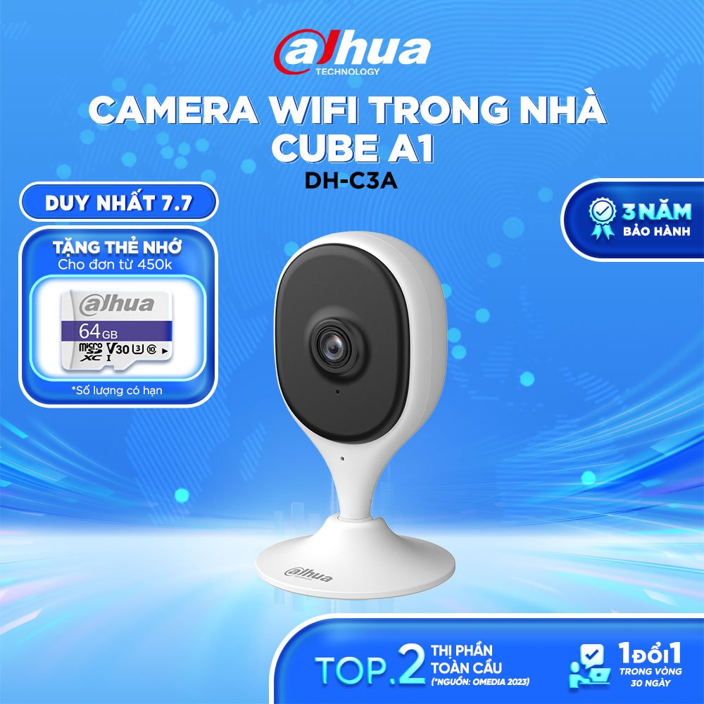 Camera Wifi Dahua Cube A1 3MP/5MP, Camera Mini CCTV, Đàm thoại hai ...