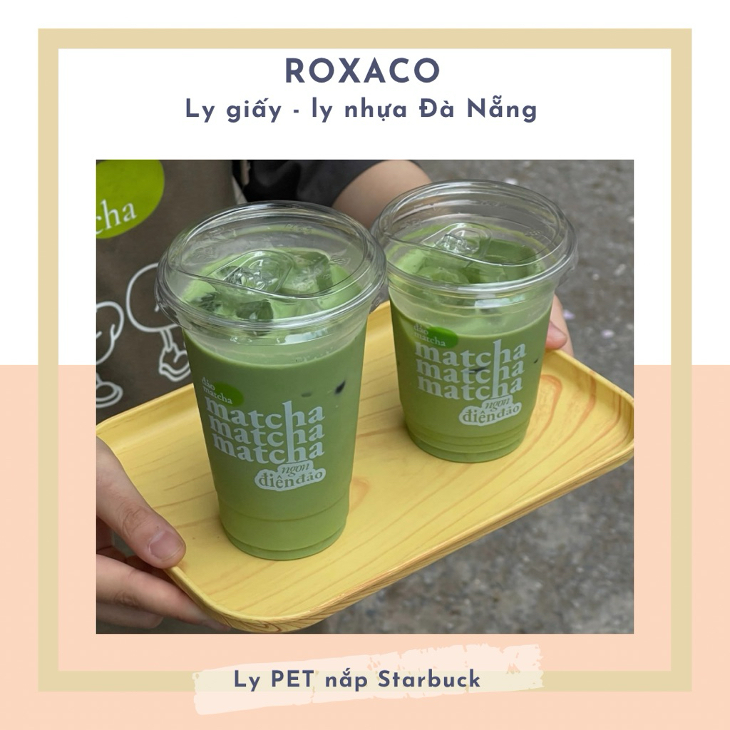 Combo 100 Ly Nhựa PET trong suốt Kèm Nắp nút bật Starbuck | Shopee Việt Nam