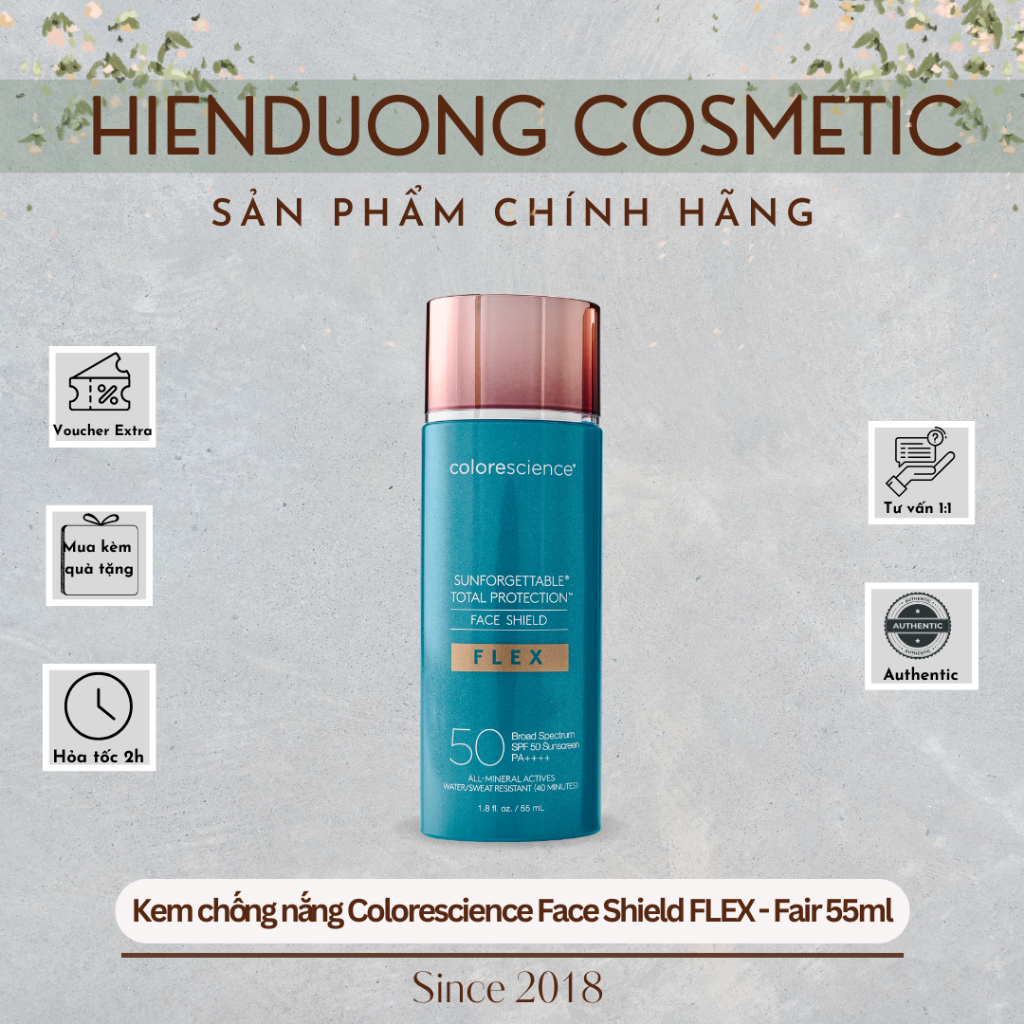 Kem chống nắng Colorescience Face Shield FLEX - Fair 55ml | Chống nắng ...