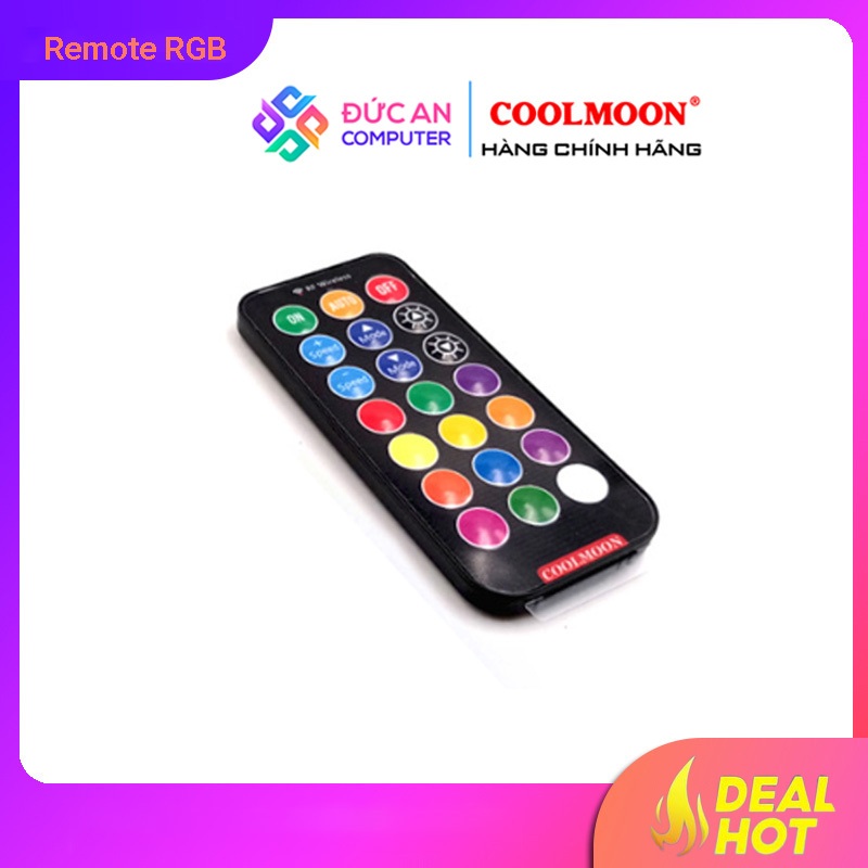 Remote Điều Khiển Hub Fan Led RGB Coolmoon (Điều Khiển Hub RGB 6 Pin ...