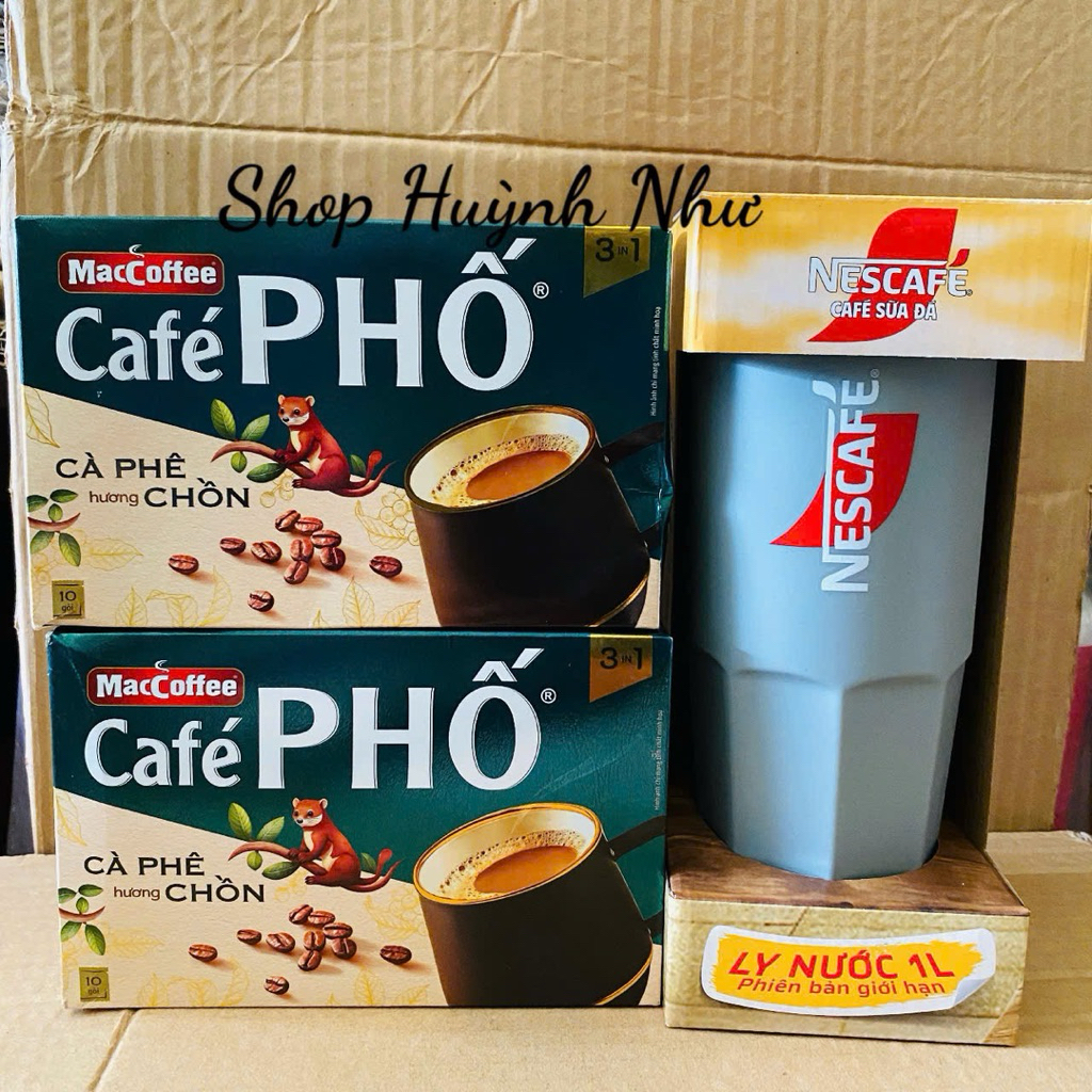 [CHÍNH HÃNG] Cà phê Sữa MacCoffee Café Phố hương chồn 3 in 1 hộp 10 gói ...