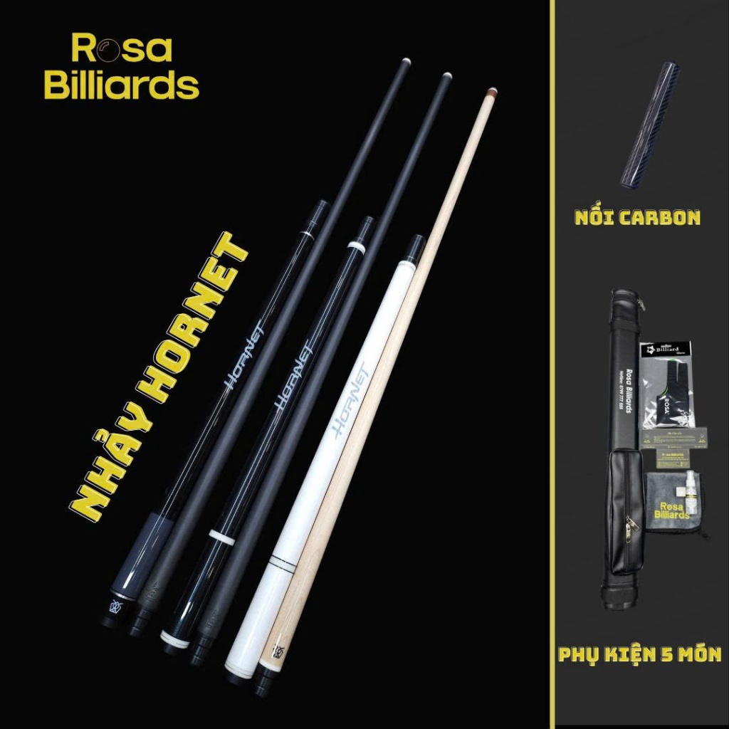Gậy Nhảy Hornet 2 Khúc – Ngọn Mộc & Carbon | Tẩy Đá USA | Ren Uniloc ...