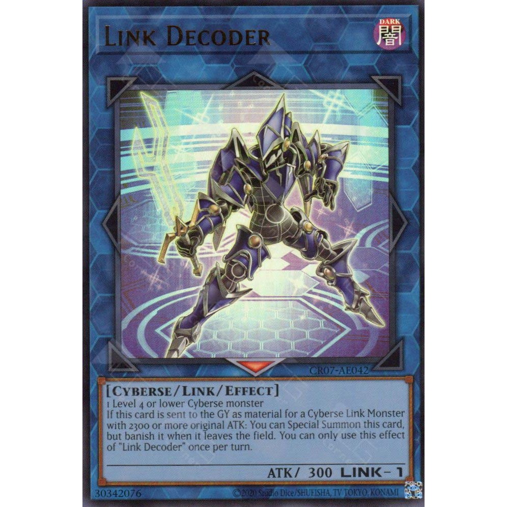 [ Bài Yugioh Chính Hãng ] CR07-AE042 Link Decoder (UR) | Shopee Việt Nam