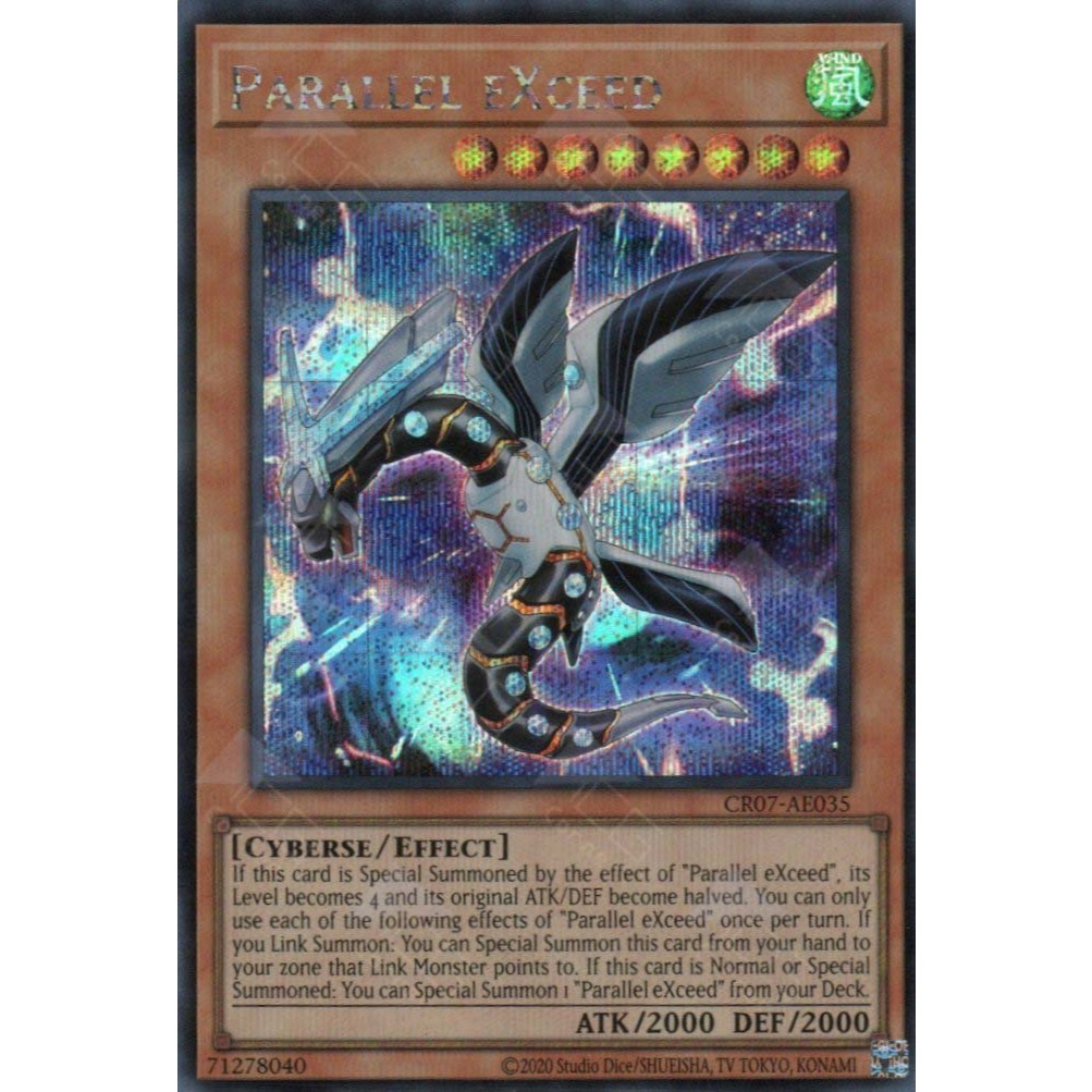 [ Bài Yugioh Chính Hãng ] CR07-AE035 Parallel eXceed (SER) | Shopee Việt Nam
