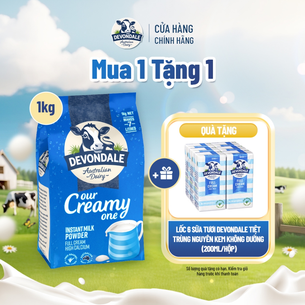 Sữa Bột Nguyên Kem Devondale Túi 1KG | Shopee Việt Nam