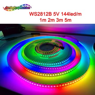 Đèn led WS2812B 144 led/m ARGB 5V, led dây dán 16 triệu màu nháy theo ...
