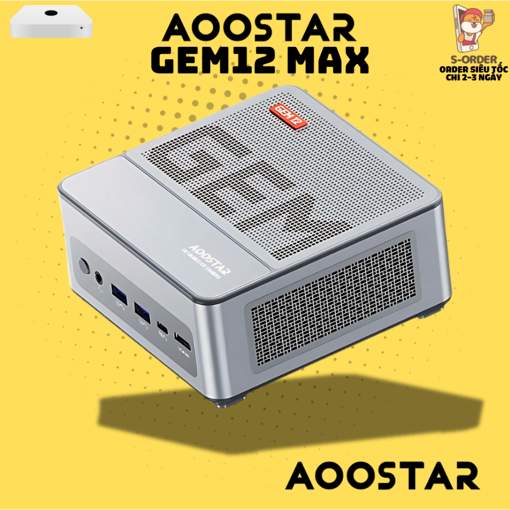 Mini PC AOOSTAR GEM12 MAX Ryzen 9 6900HX | DDR5 | USB4 | eGPU | WiFi 6 ...
