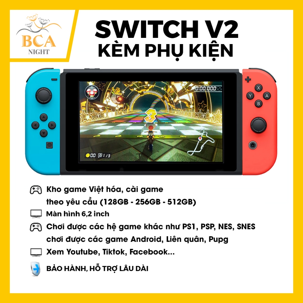 SWITCH V2 {MOD} Kèm phụ kiện đầy đủ, tải game theo yêu cầu | Shopee ...