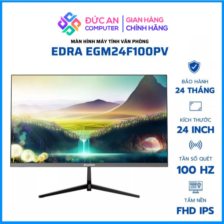 Màn hình Edra EGM24F100PV (23.8 inch/FHD/IPS/100Hz/1ms) | Shopee Việt Nam