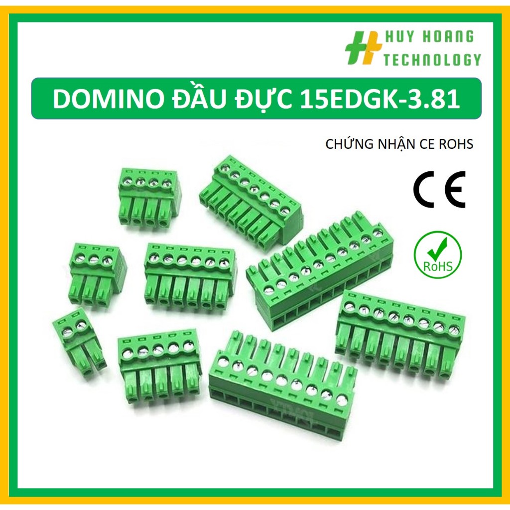 Domino đầu đực 2P, 3P, 4P, 5P, 6P, 8P, 10P, 12P, 15P, 20P 15EDGK-3.81mm | Shopee Việt Nam