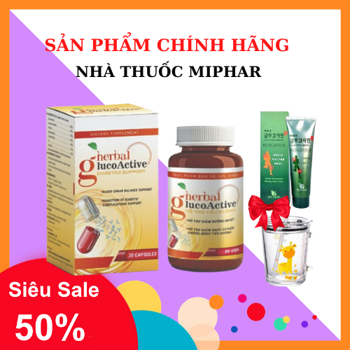 MP5- Viên uống Herbal Gluco Active , Herbal GlucoActive - hộp 30 viên ...