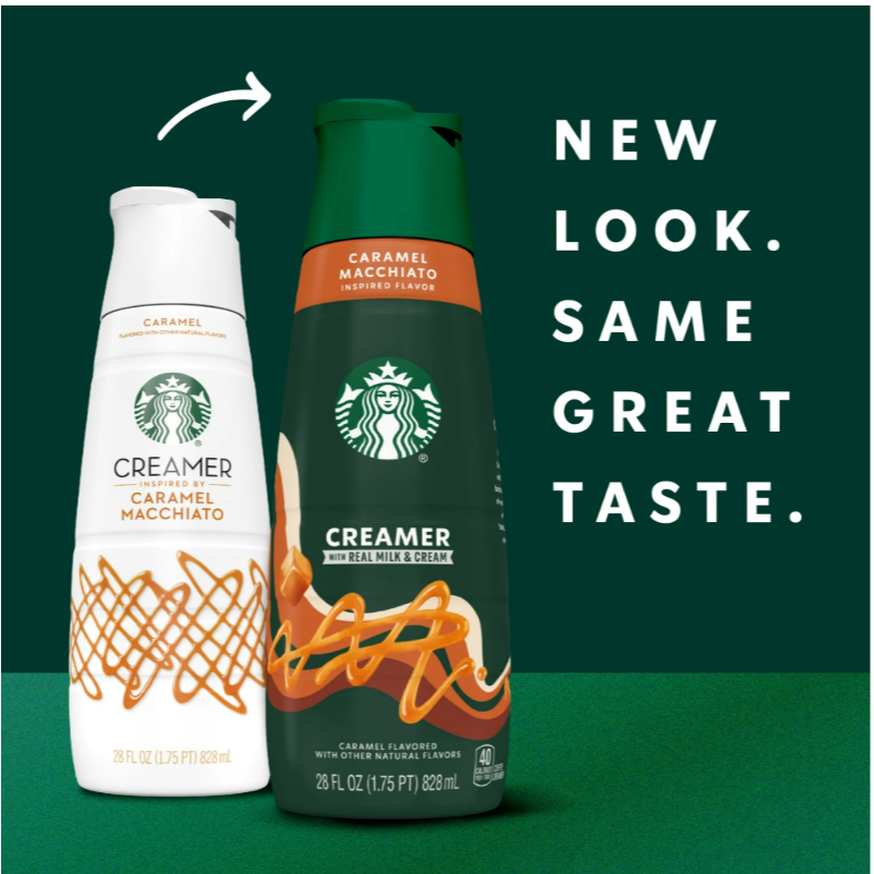 KEM SỮA LỎNG Starbucks CARAMEL MACCHIATO Coffee Creamer, 828ml (28oz ...