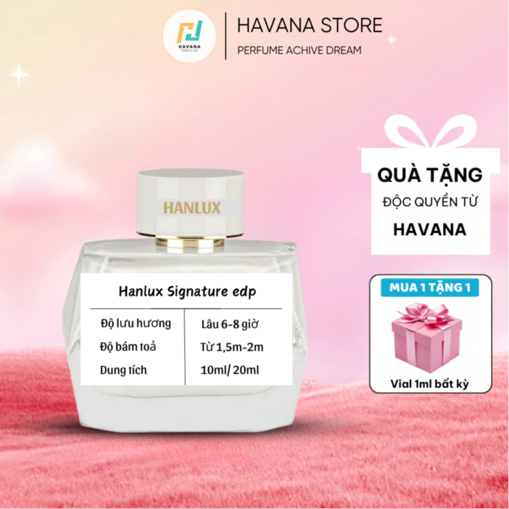 Nước hoa nữ HANLUX Signature edp 10ml – Vani kem ngọt ngào, tinh tế ...