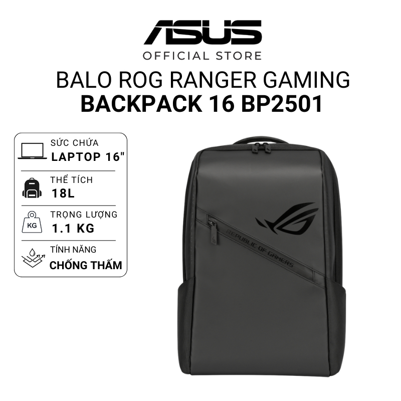 Balo Asus ROG Ranger Gaming Backpack 16 BP2501 | Shopee Việt Nam
