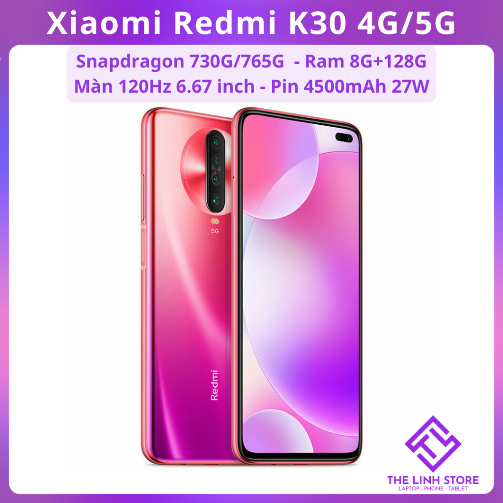 Điện thoại Xiaomi Redmi K30 4G/5G màn 120Hz - Ram 8G 128G | Shopee Việt Nam