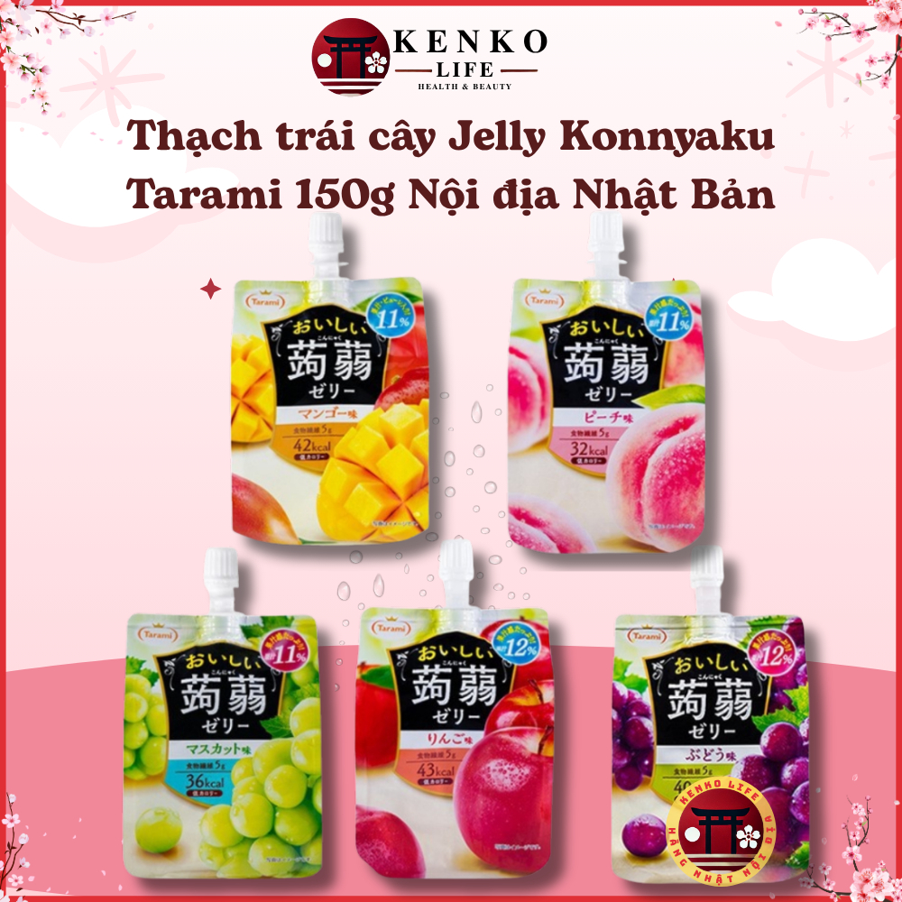 Thạch trái cây Jelly Konnyaku Tarami nhiều vị 150g nội địa Nhật Bản | Shopee Việt Nam