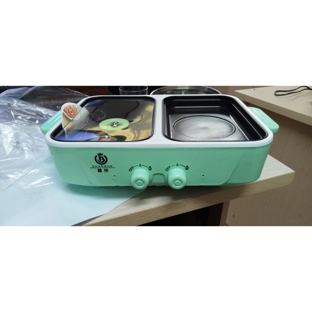 BẾP LẨU NƯỚNG 2 NGĂN ĐA NĂNG SHANBAN: Kích thước: 34cm x 22cm x 9cm123 ...