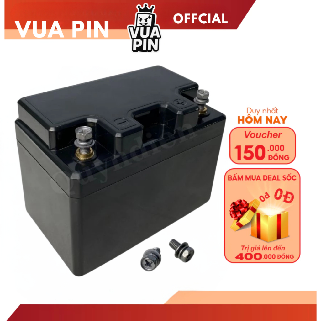 Vỏ bình đề xe yt4 yt5 yt6 yt7 - hộp đựng pin 18650 26650 32650 chế ắc ...