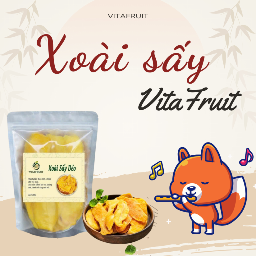 Xoài Sấy Dẻo VitaFruit 250g/500g – Mềm Ngọt Tự Nhiên, Không Đường Hóa ...