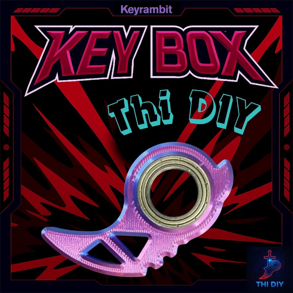 [KEY BOX] Hộp Keyrambit Blind Box - Thi DIY - Móc khóa xoay xả stress ...