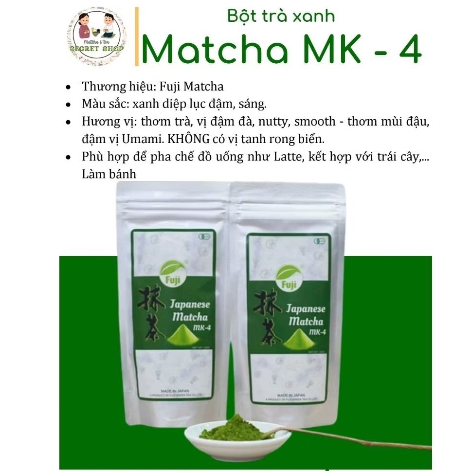Bột trà Matcha MK - 4 FUJI nhập khẩu chính hãng Nhật Bản - SECRET SHOP ...