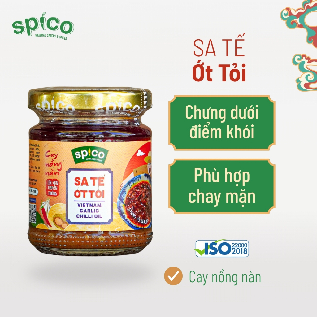 SA TẾ ỚT TỎI SPICO 130g chưng dầu lạc (đậu phộng) | Shopee Việt Nam