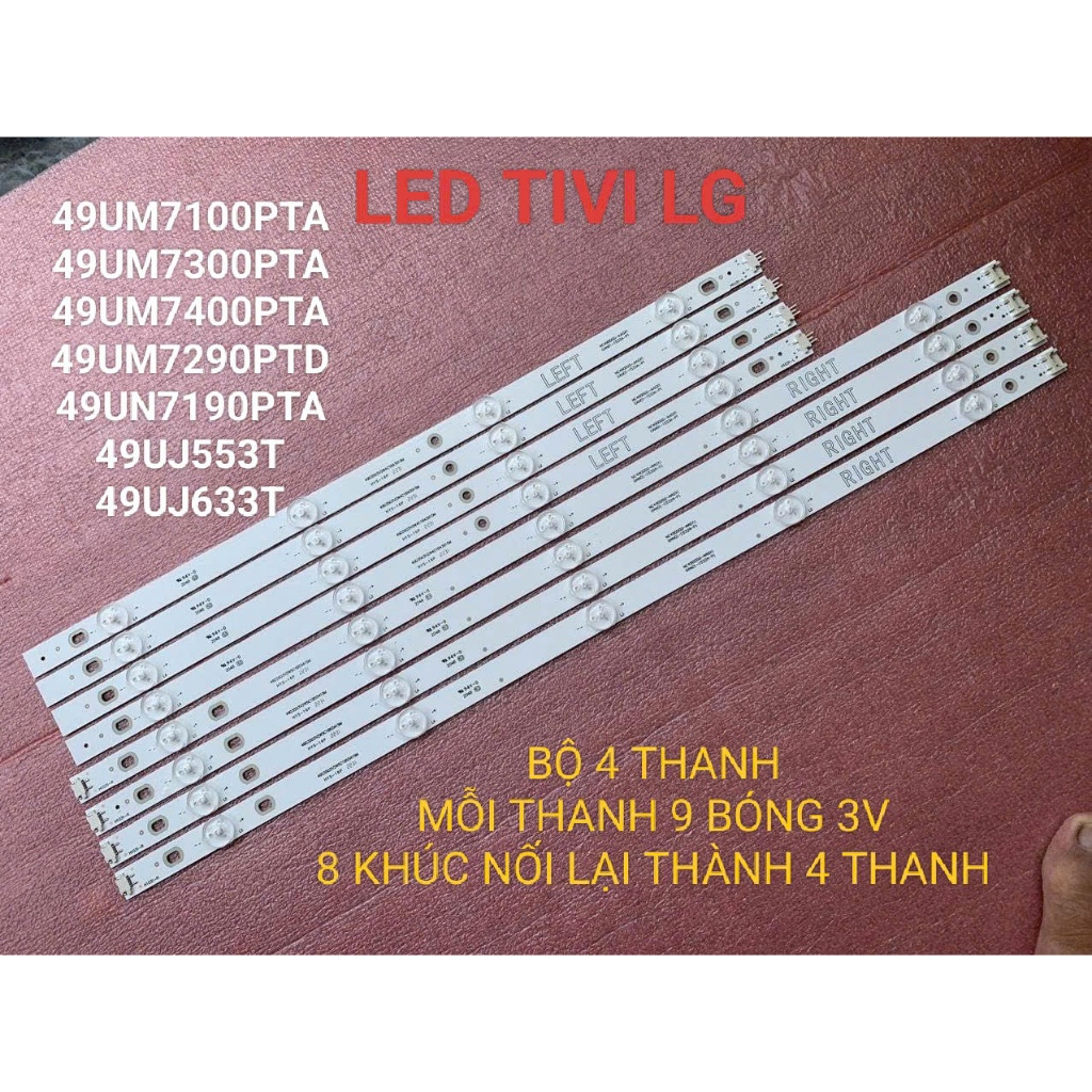 LED TIVI LG 49UM7300 49UM7400 49UN7400PTA 49UJ633T 49LJ553 MỚI 100% BỘ ...