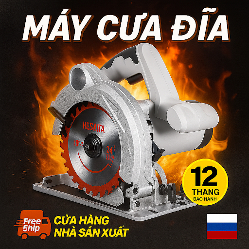 Máy cưa đĩa cầm tay công nghệ Nga 1600/2000W cưa gỗ có chỉnh góc độ cắt chính hãng Resanta ...