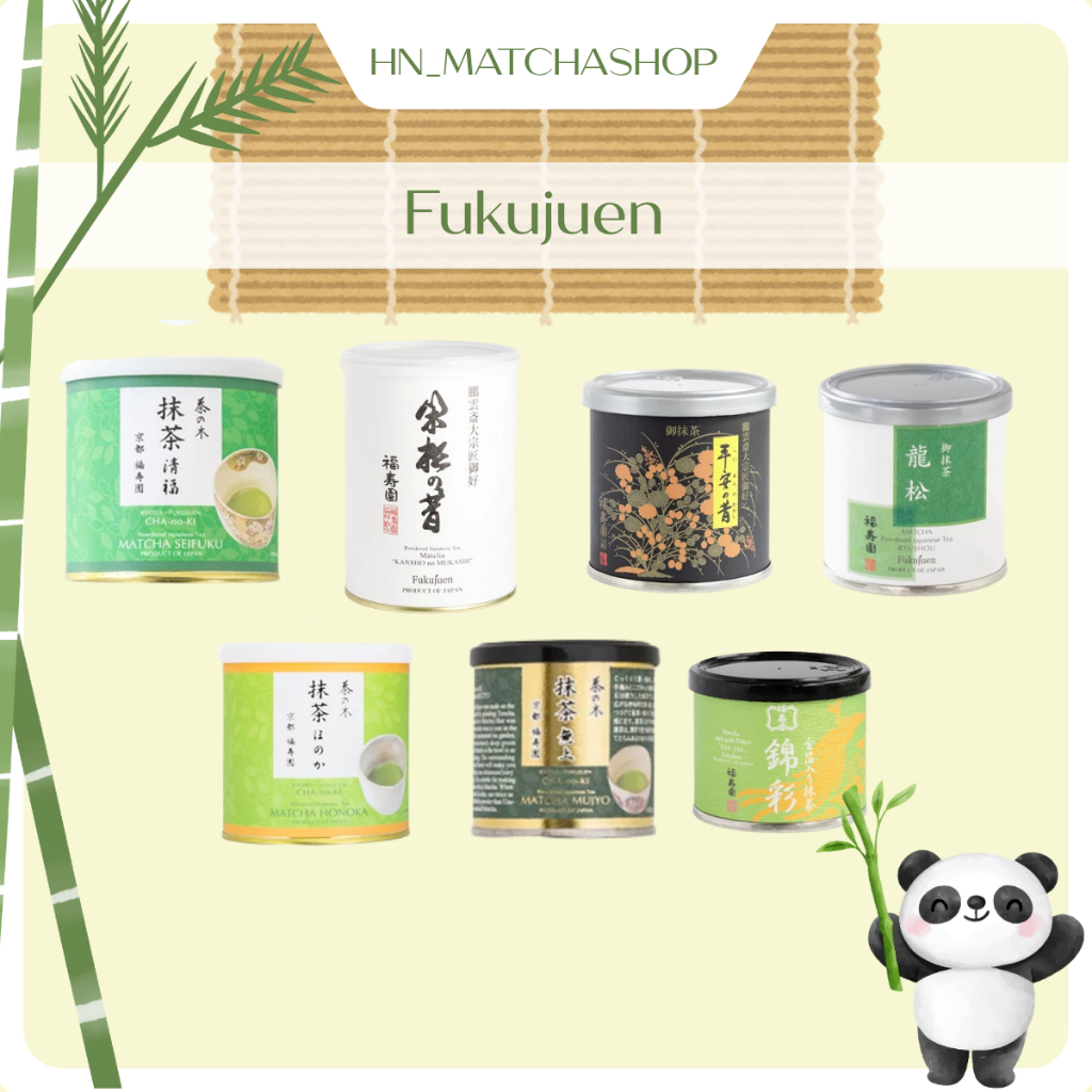 Matcha hãng Fukujuen| Matcha Nhật Bản:Sangetsu no shiro,Fuku no mori ...