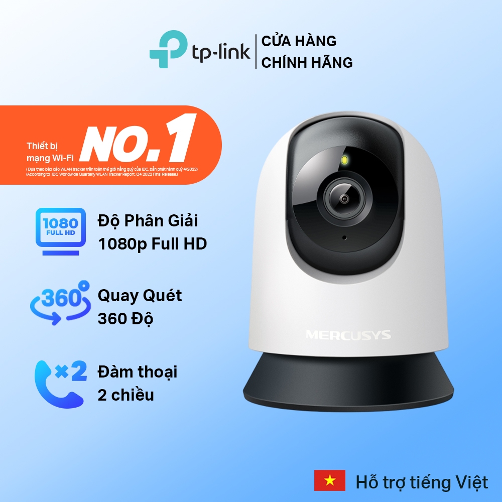 Camera Wi-Fi An Ninh Trong Nhà Mercusys MC200 (2MP) / MC210 (3MP) Hình ...