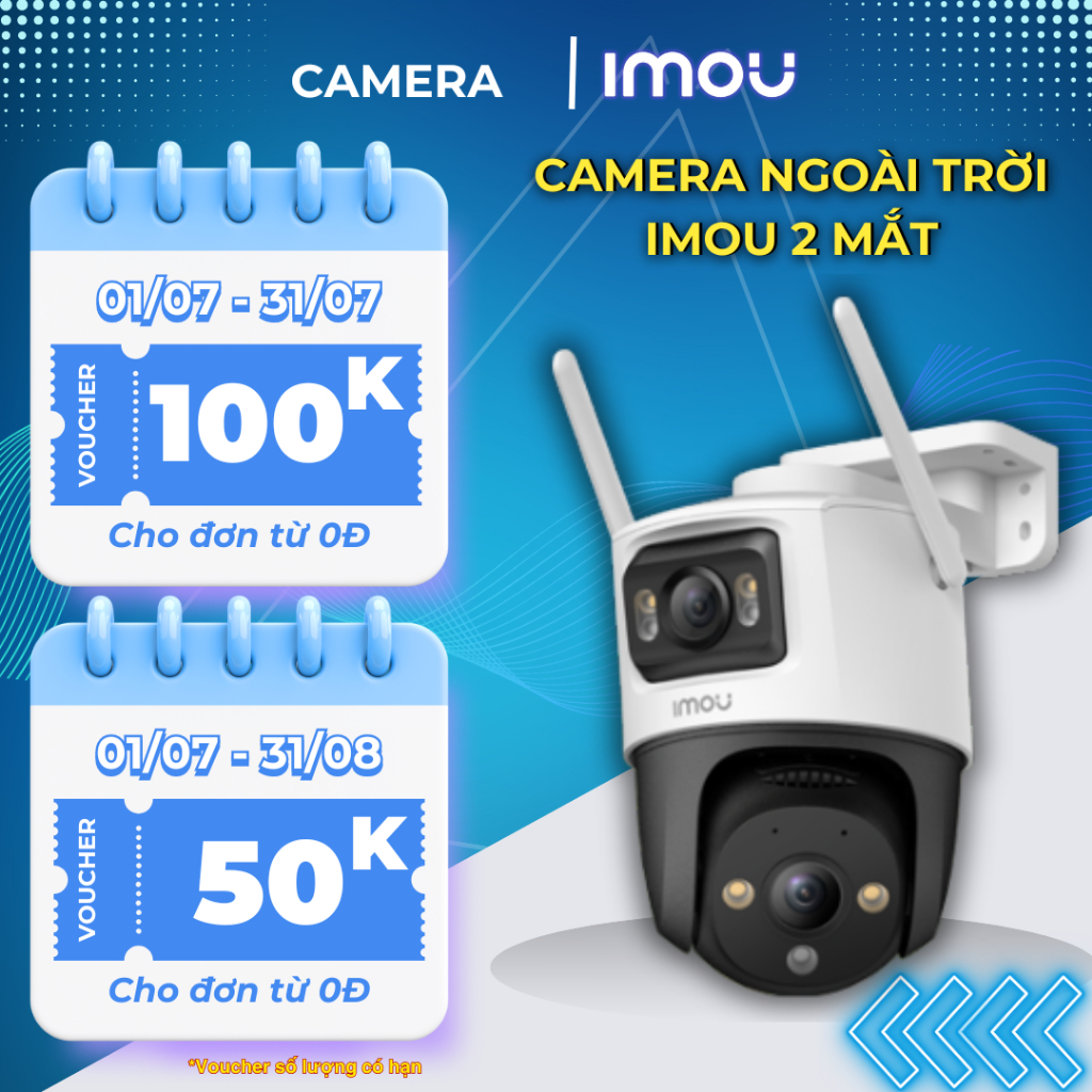 Camera Imou 2 Mắt Ngoài Trời, camera wifi Ban Đêm Có Màu, Độ Phân Giải ...