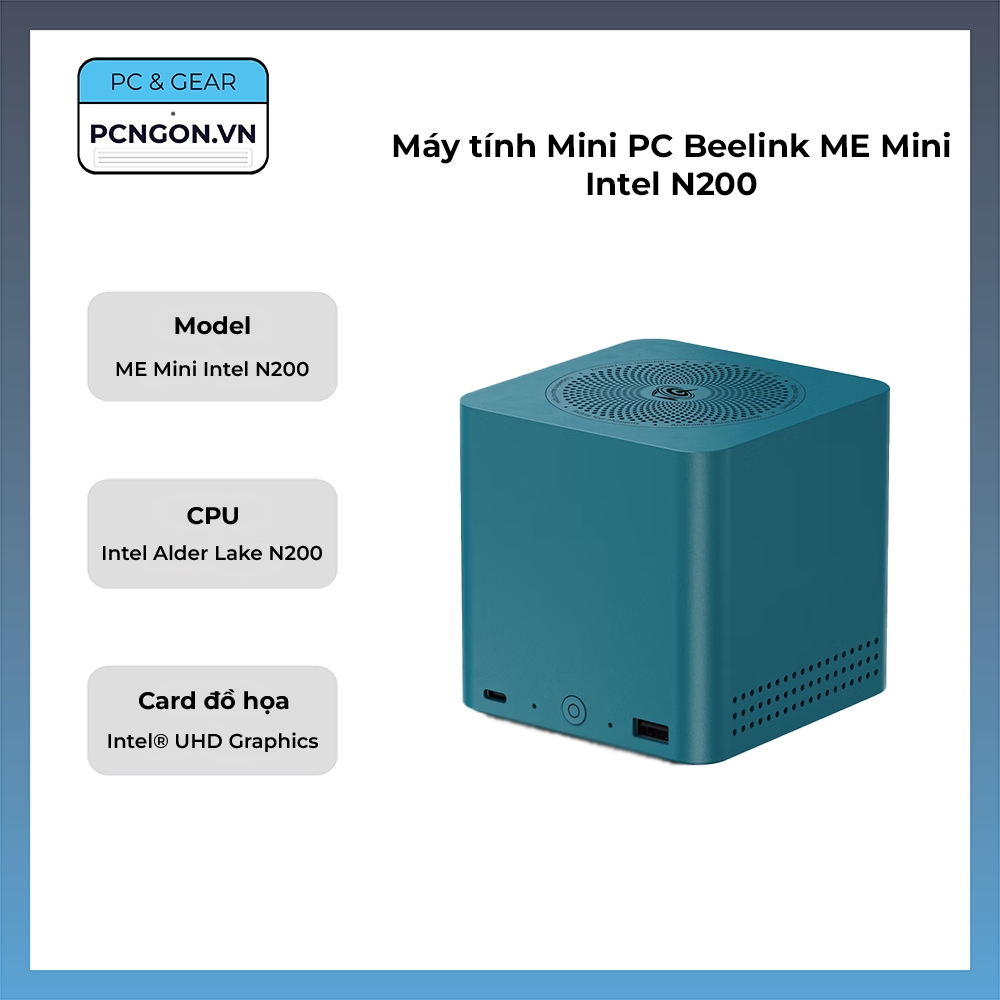 [PCNGON] Máy tính Mini PC Beelink ME Mini Intel N200 (12GB Ram, 64GB ...