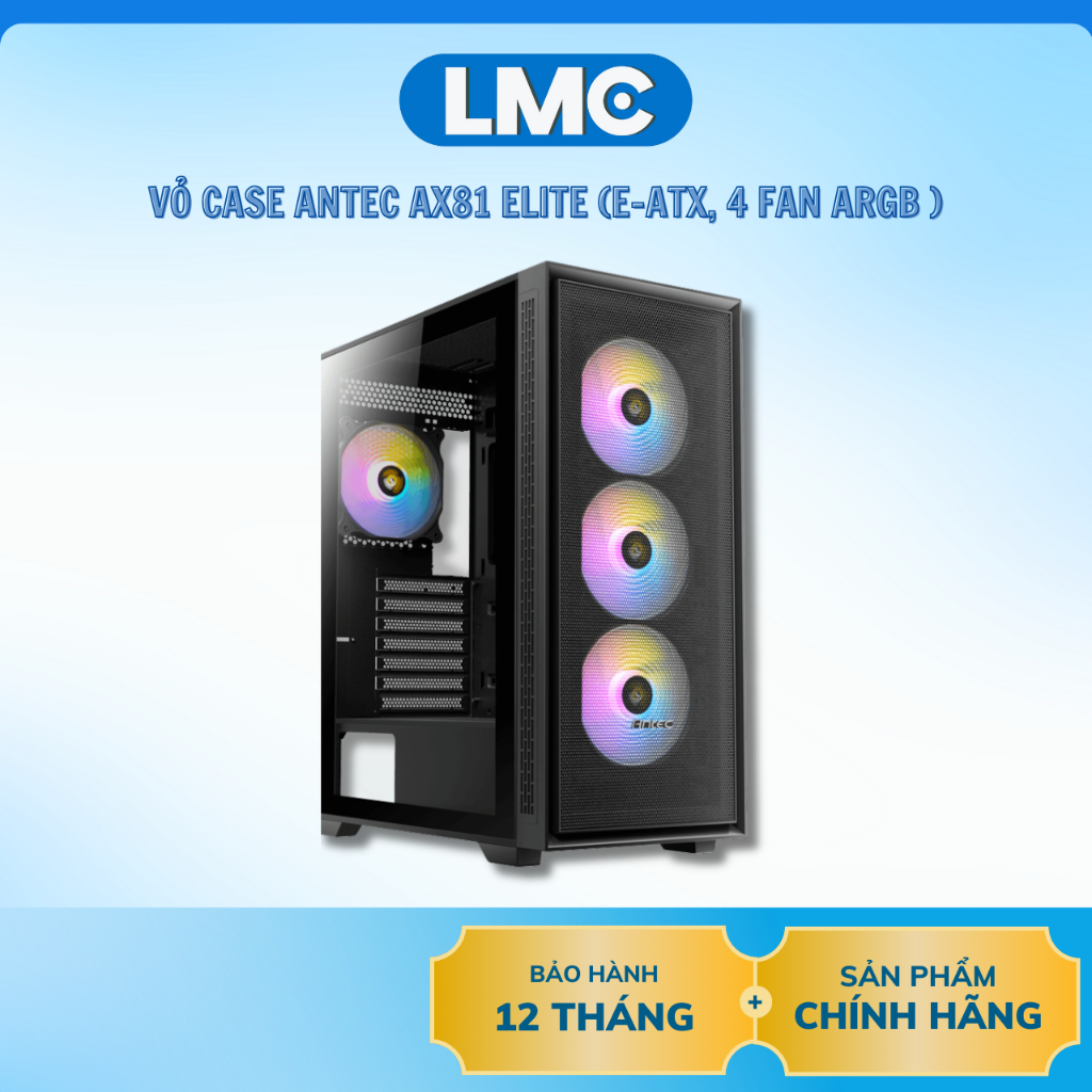 Vỏ case ANTEC AX81 Elite (E-ATX, 4 Fan ARGB ) | Shopee Việt Nam