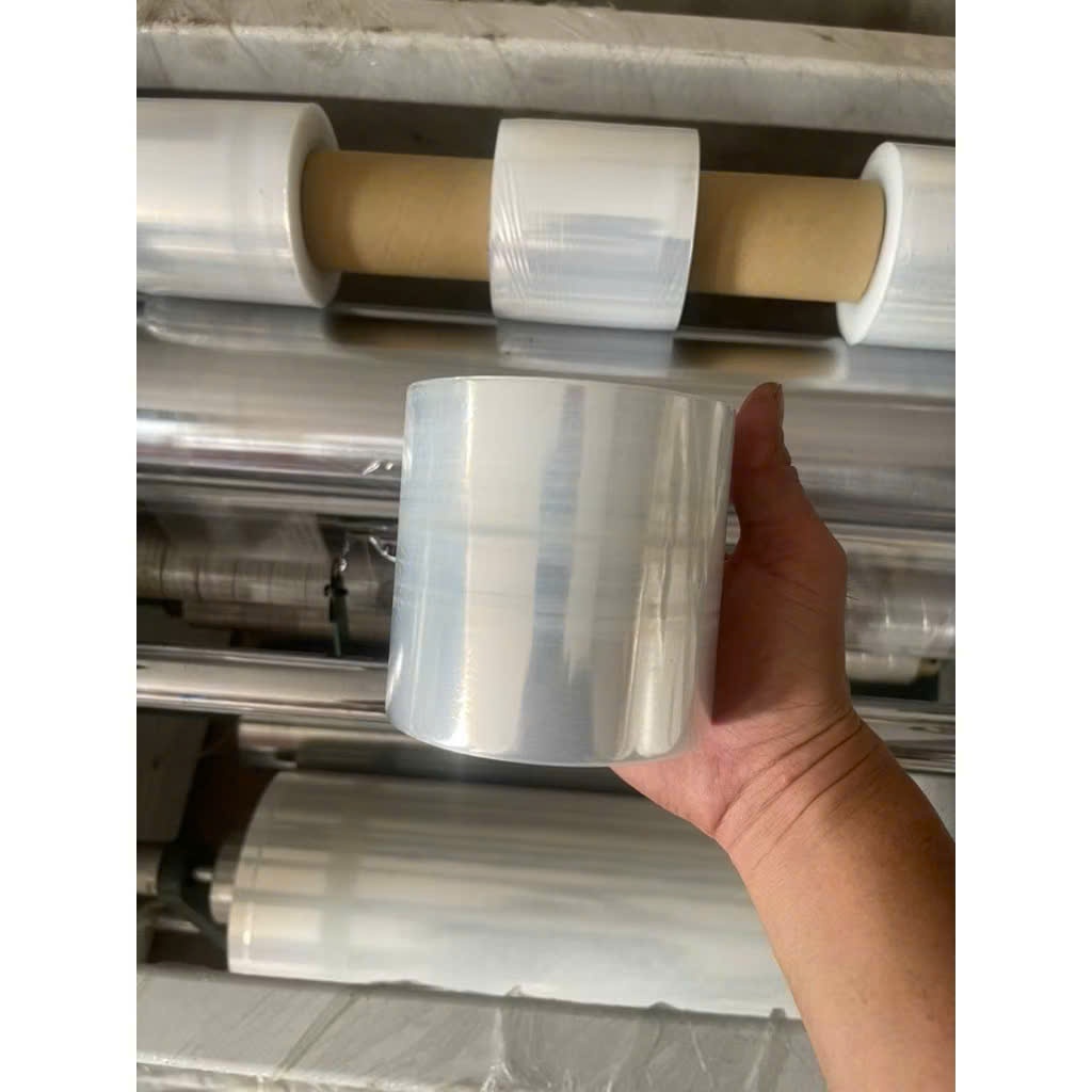 Màng PE Khổ 10cm, 25cm, 50cm - Màng PE Quấn Hàng Hoá, Quấn Vali, Quấn Bụng Spa (Cuộn từ 1kg đến ...