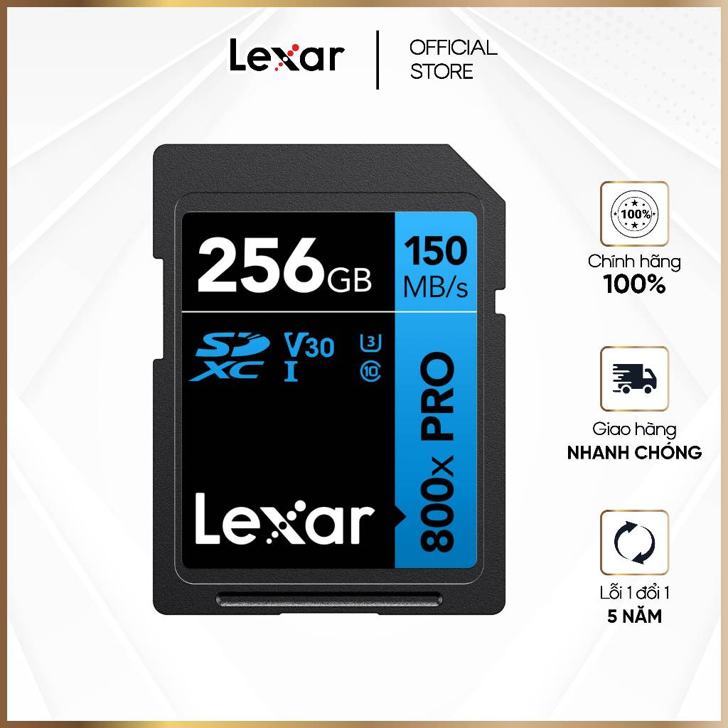 Thẻ nhớ Lexar High-Performance 800x PRO UHS-I SDHC card V10 32GB - 64GB ...
