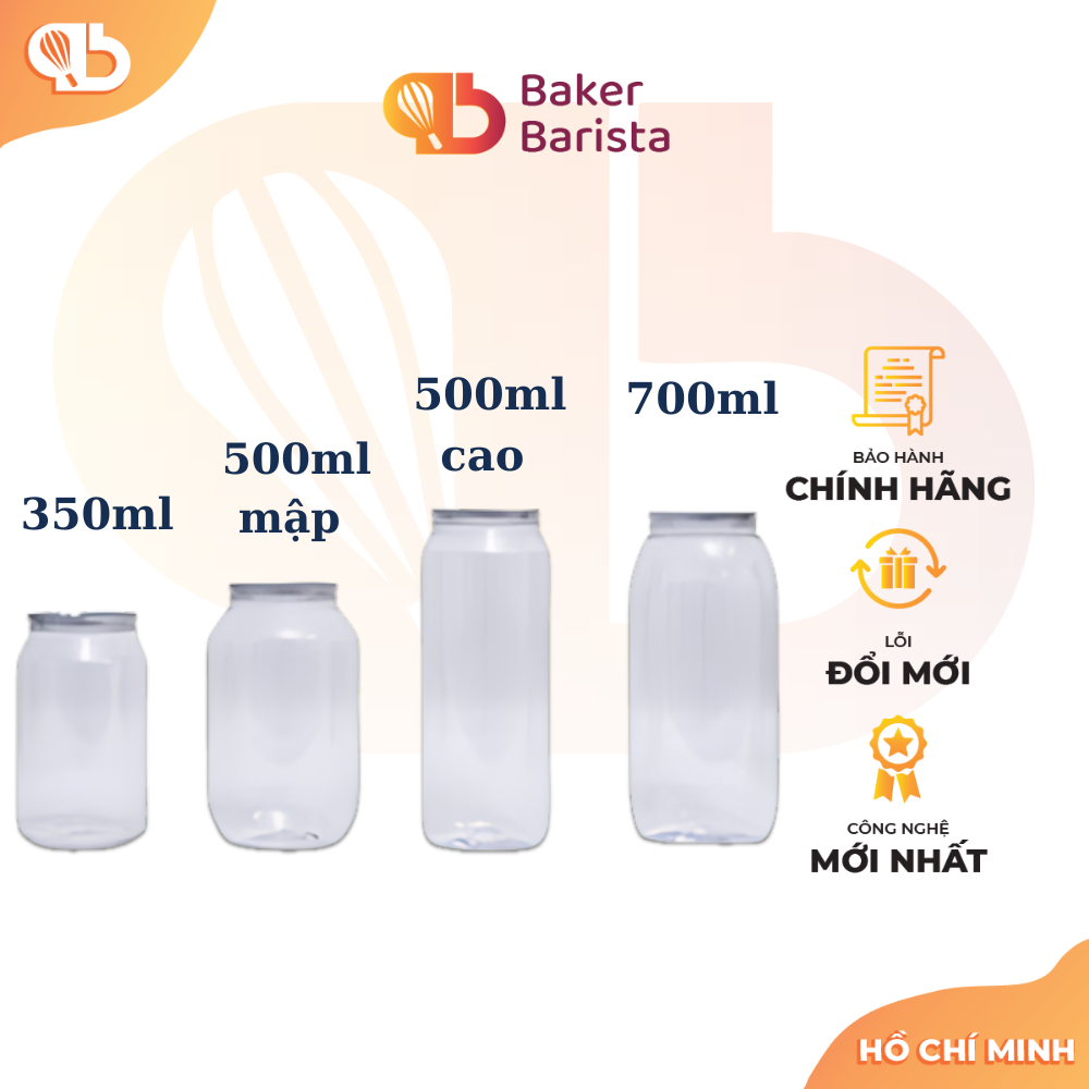 Lon Nhựa PET Nắp Nhôm Xé Unibar Các Size 330ml, 500ml, 700ml | Shopee Việt Nam