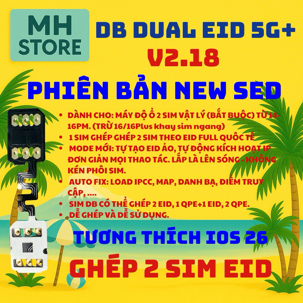 Sim ghép DB 5G+ Dual EID v2.18 (sim 2 eid)/ Heicard Pro Dual GTR/ Heicard MEP Dual GTR | Shopee ...