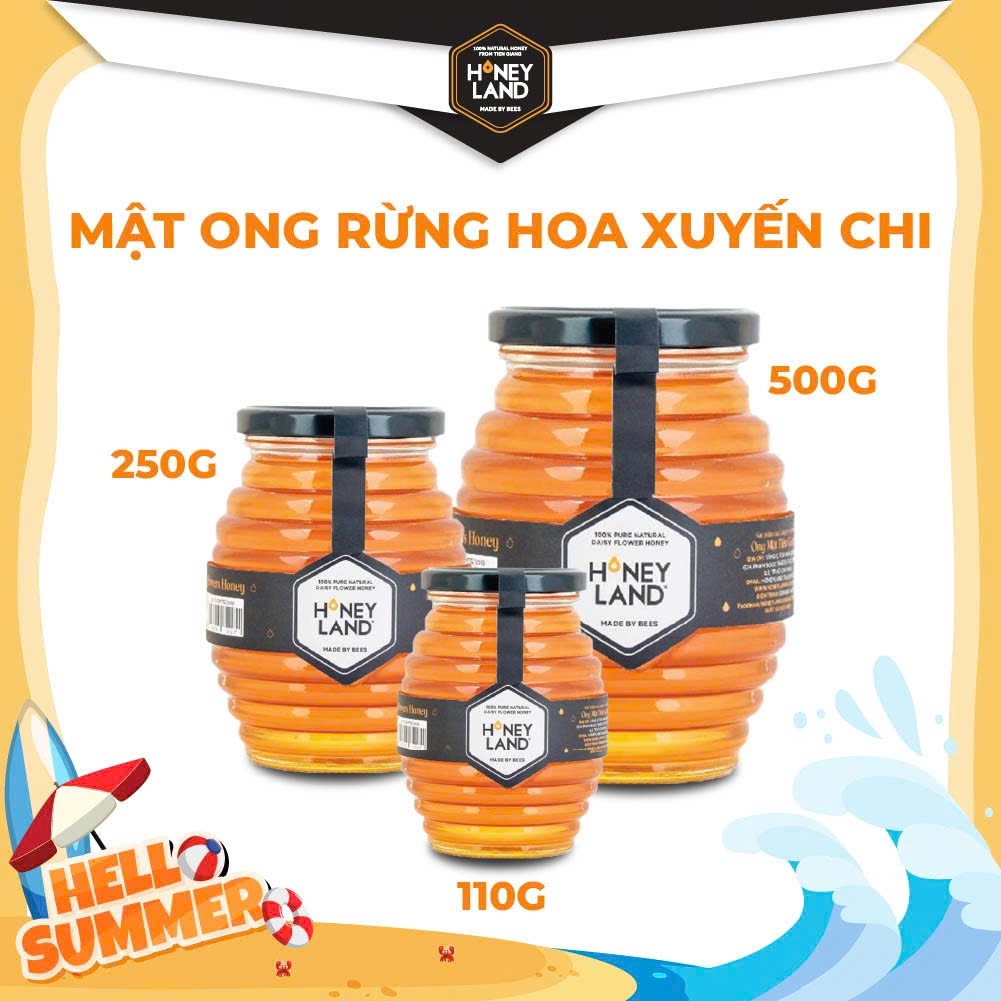 Mật Ong Rừng Hoa Xuyến Chi Honeyland 110g, 250g, 500g Mật Ong Thiên Nhiên | Shopee Việt Nam