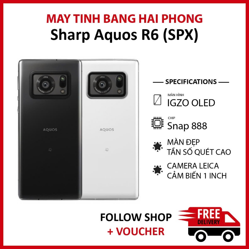 Điện thoại Sharp Aquos R6 (SPX) RAM 12/128GB chip Snapdragon 888 5G ...