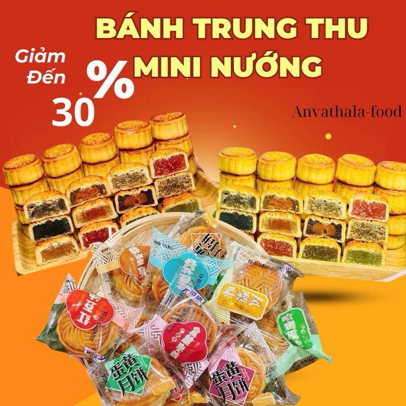 Sỉ thùng bánh trung thu mini mix 18-20 vị | Shopee Việt Nam