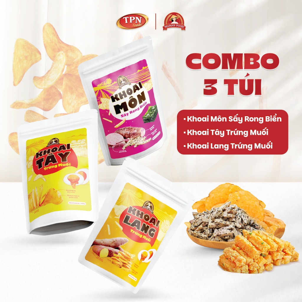 Snack Khoai Đặc Sản Mama's Food – Snack Giòn Rụm Đậm Đà Thơm Ngon - Túi ...