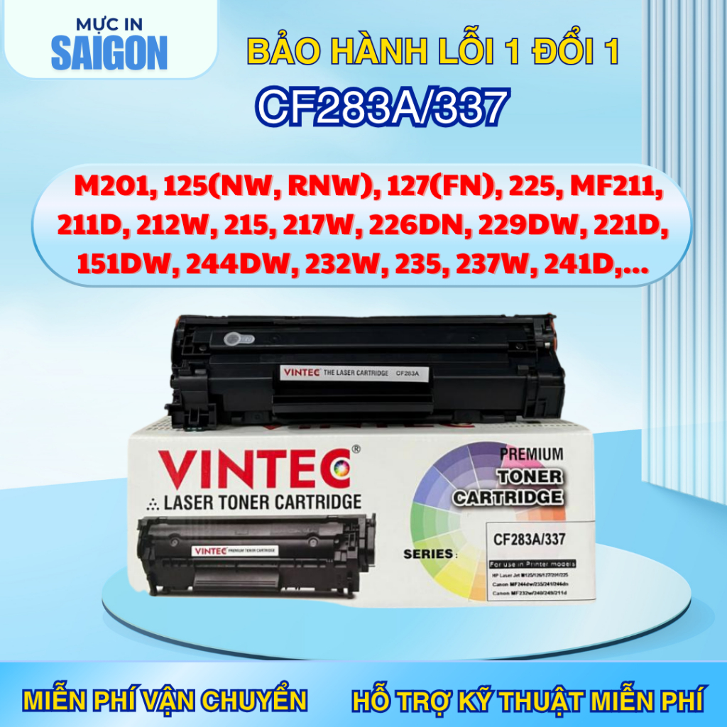 [CF283A] Mực máy in cho dòng máy in 201, M125, M125nw, M125rnw, M127 ...
