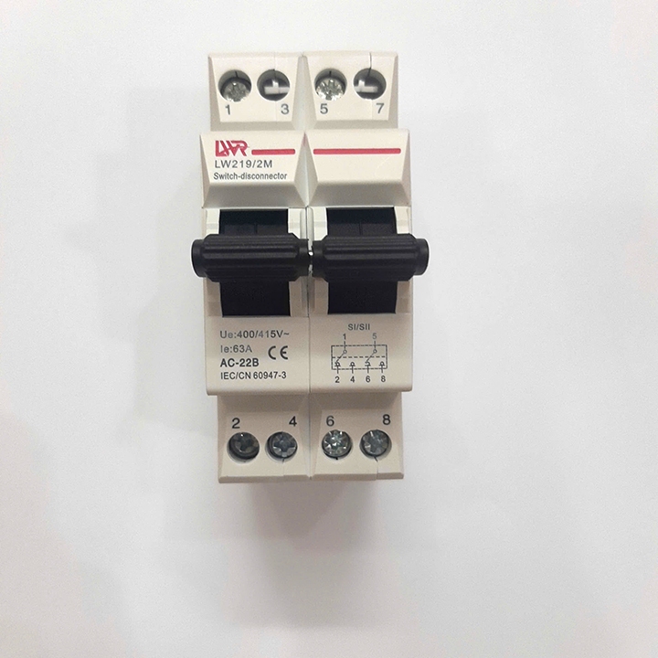 Át đảo chiều 63A LW, Atomat đảo phase LWR 63A 220V, Cầu dao đảo chiều ...