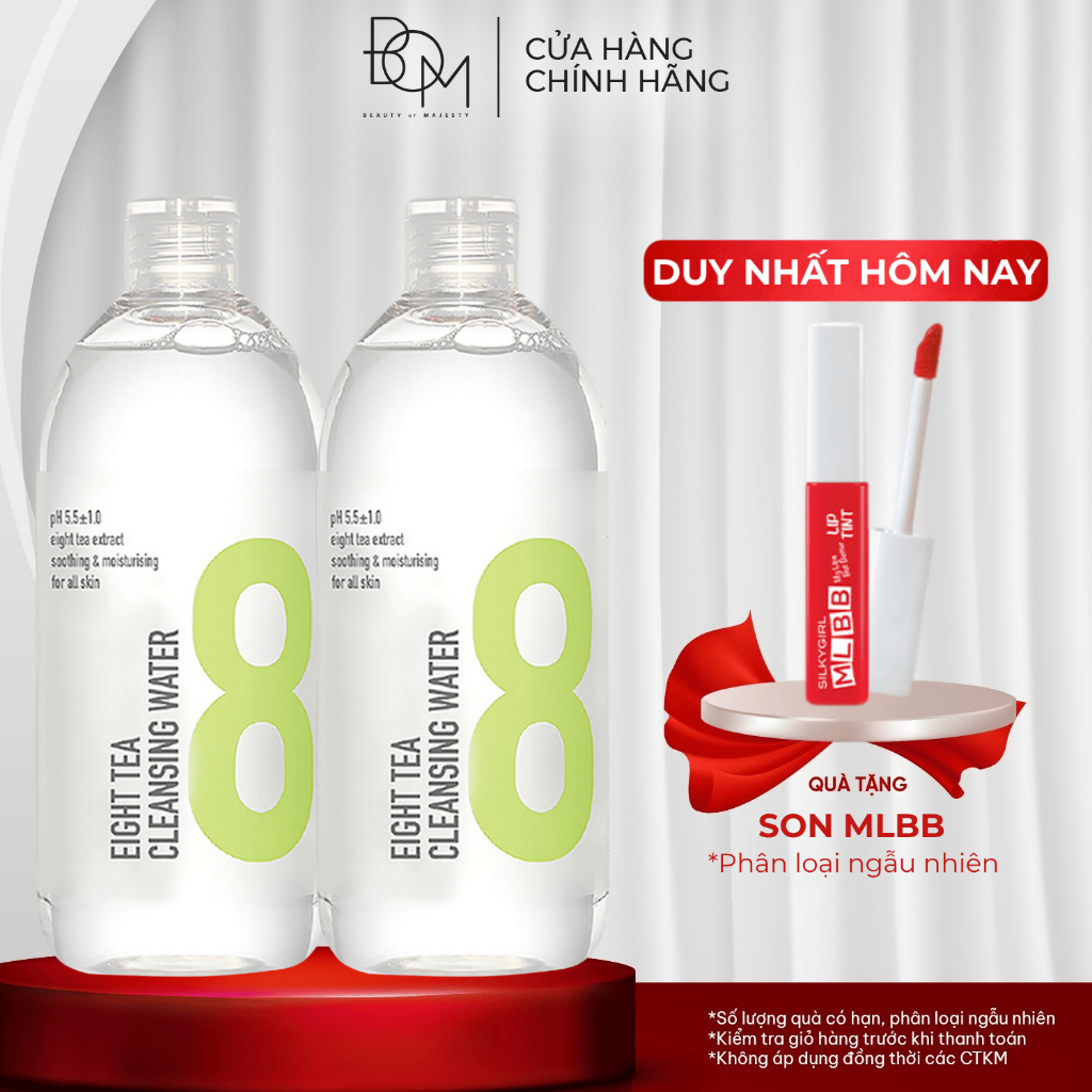 Combo 2 Chai Nước Tẩy Trang Làm Sạch Da Không Chứa Cồn BOM Eight Tea ...
