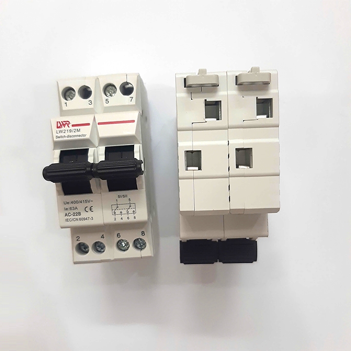 [NEW] Át đảo chiều 63A LWR, Atomat đảo phase LWR 63A 220V, Cầu dao đảo ...