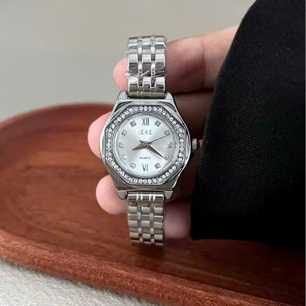 Đồng hồ nữ IEKE chính hãng size 25mm, tặng kèm dụng cụ tháo mắt, Viền ...