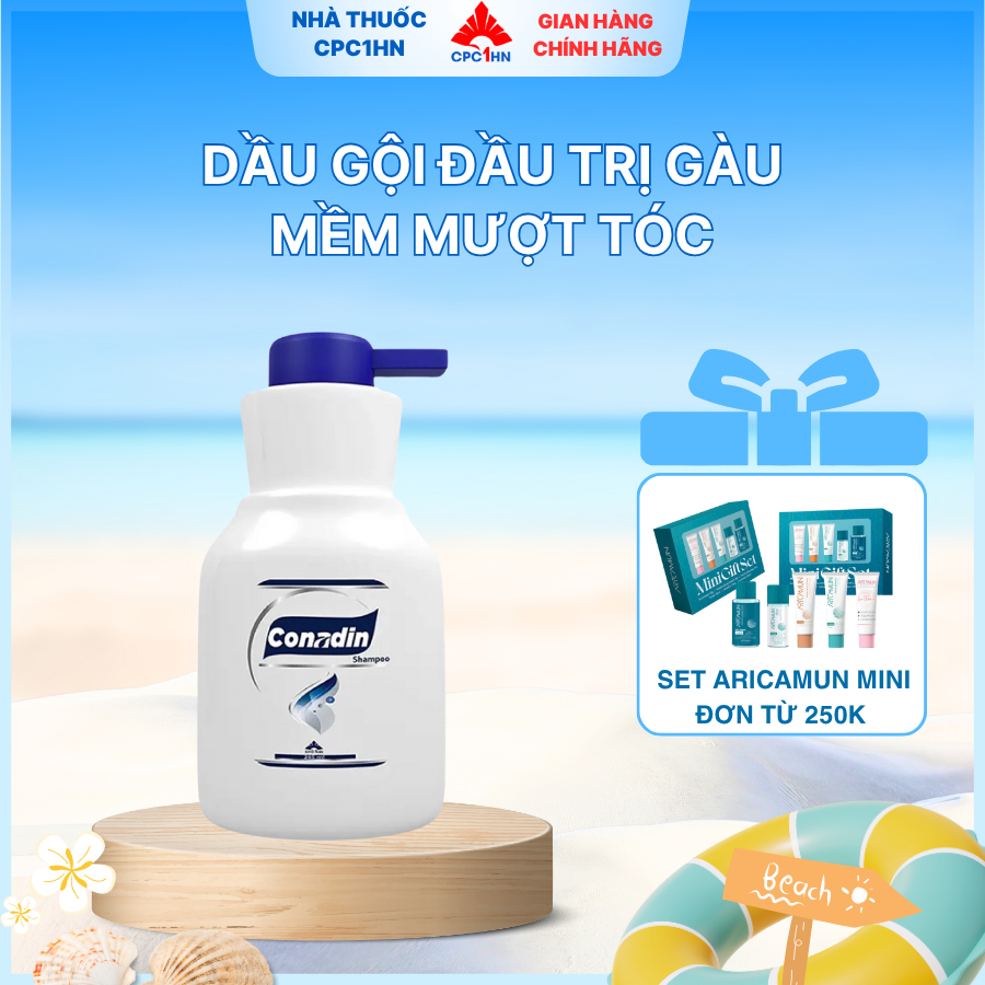 Dầu gội đầu Conadin Shampoo - Sạch Gàu, Giảm Nấm Tóc, Ngứa Da Đầu, Rụng ...