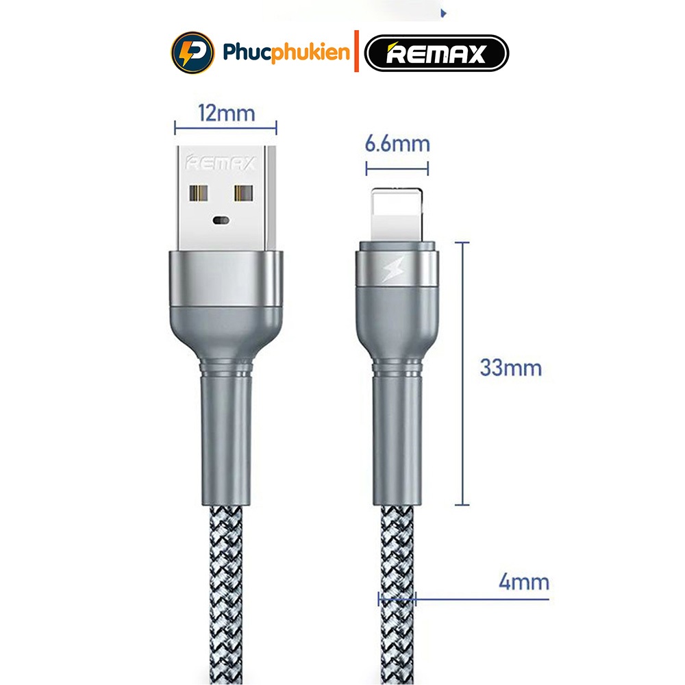 Remax 124i - Cáp sạc 2m hỗ trợ sạc nhanh 12w dành cho 14 Pro max trở ...